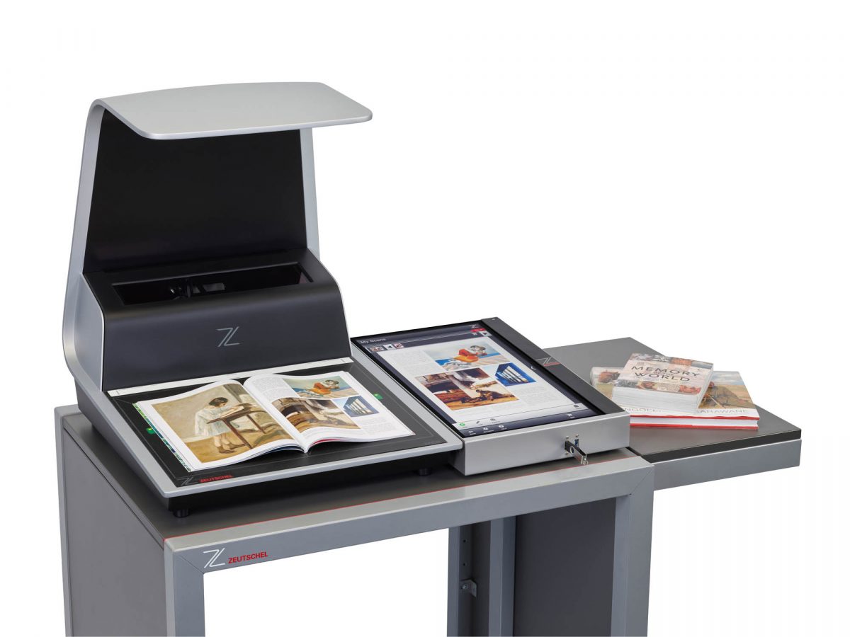 Aufsichtscanner Zeta von Zeutschel mit besserem Touchpanel - ECMGUIDE