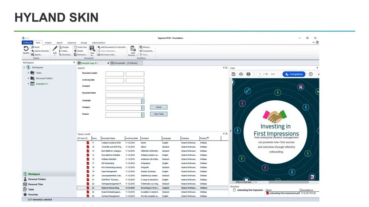 Nun auch EP2 für »Saperion ECM Foundation« von Hyland - ECMGUIDE